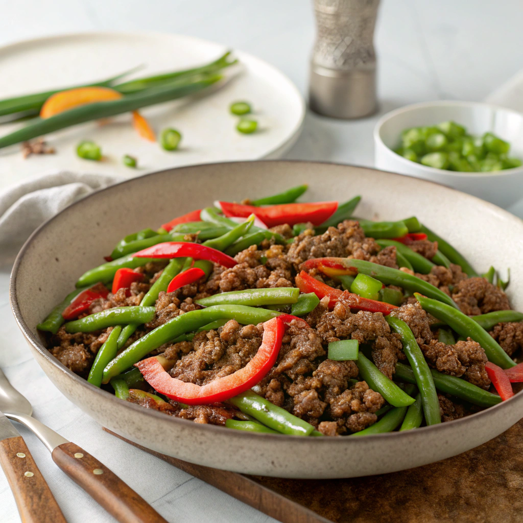 Ground Beef & Green Bean Stir-Fry – Quick, Flavorful Asian-Inspired ...