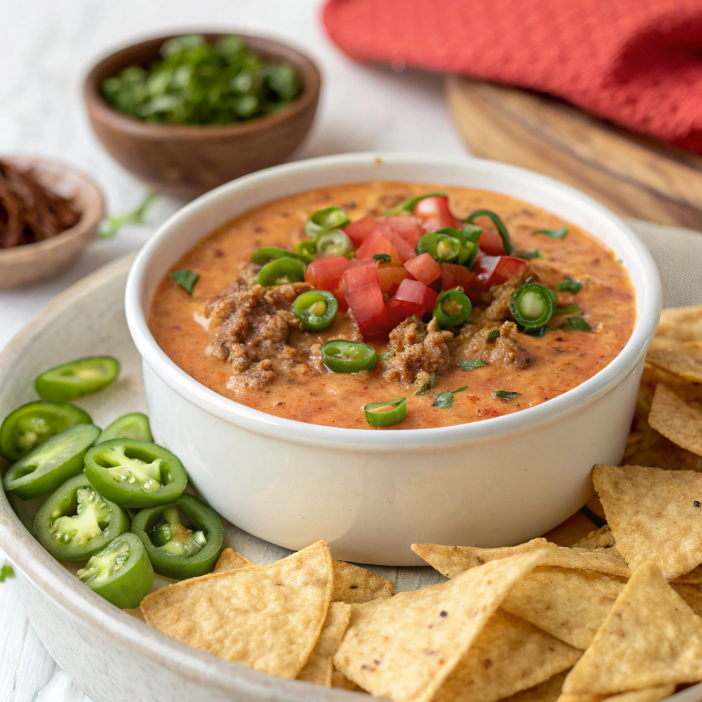Spicy Rotel Dip with Sausage and Beef – Balance with Veggies ...
